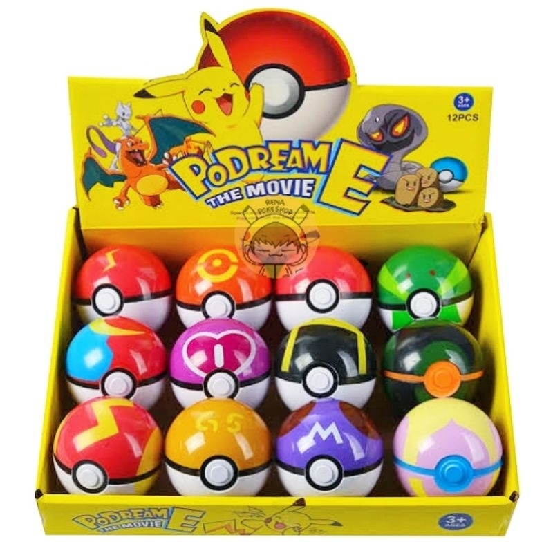 Jual Figure Mainan Bola Pokemon Pokeball Besar (Tanpa Isi) | Shopee ...