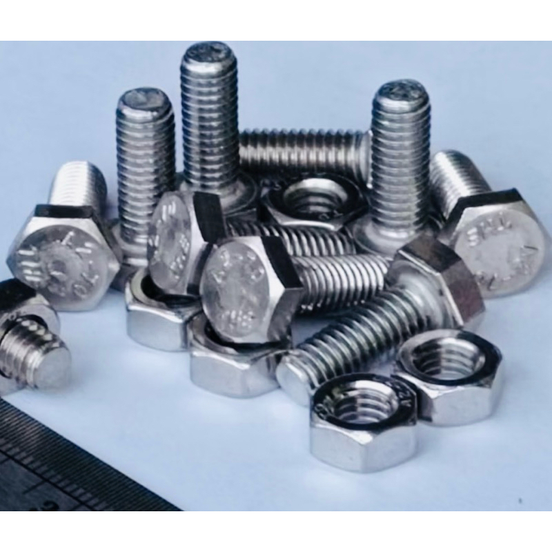 Jual M12x50 Baut Mur Hexagon Stainless Steel 304 SS Hex 12x50 Doble ring | Shopee Indonesia