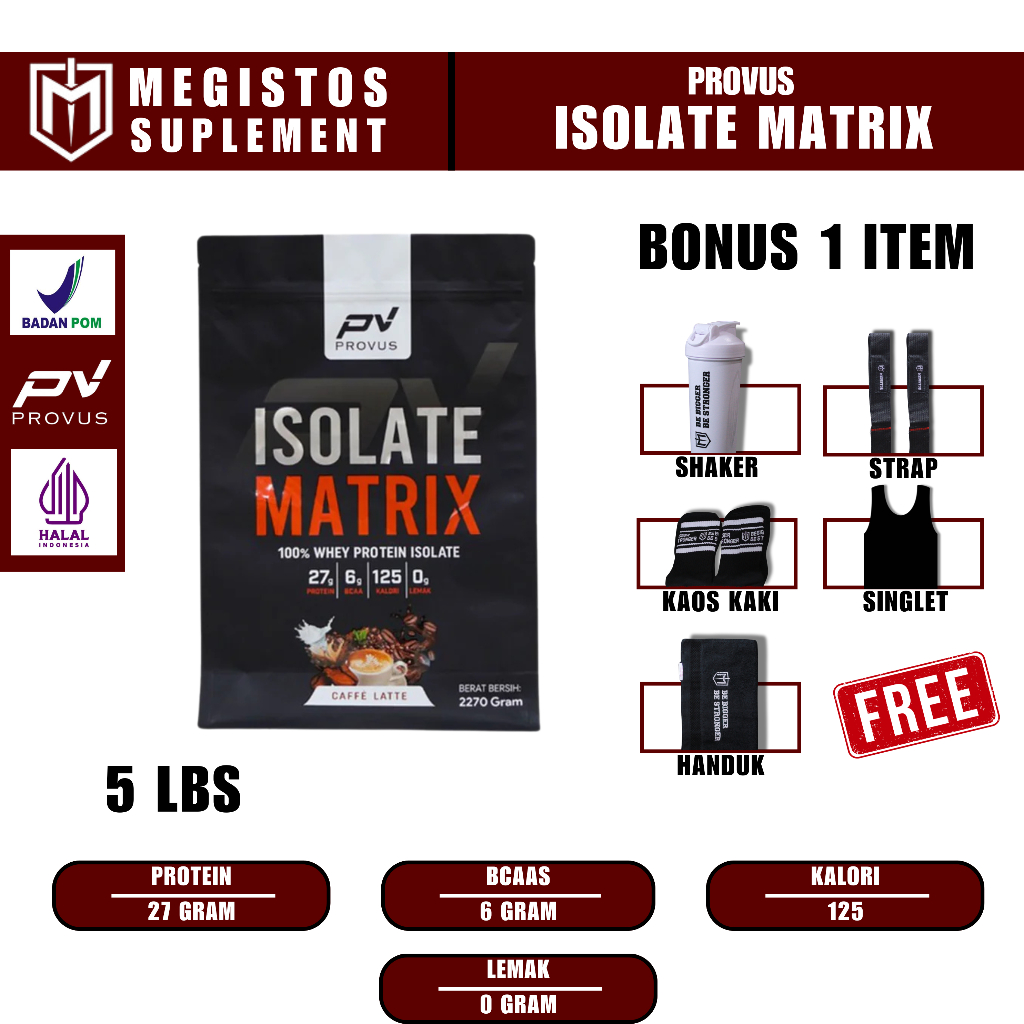 Jual Provus Isolate Matrix (100% Whey Protein Isolate) 5 Lb Whey ...