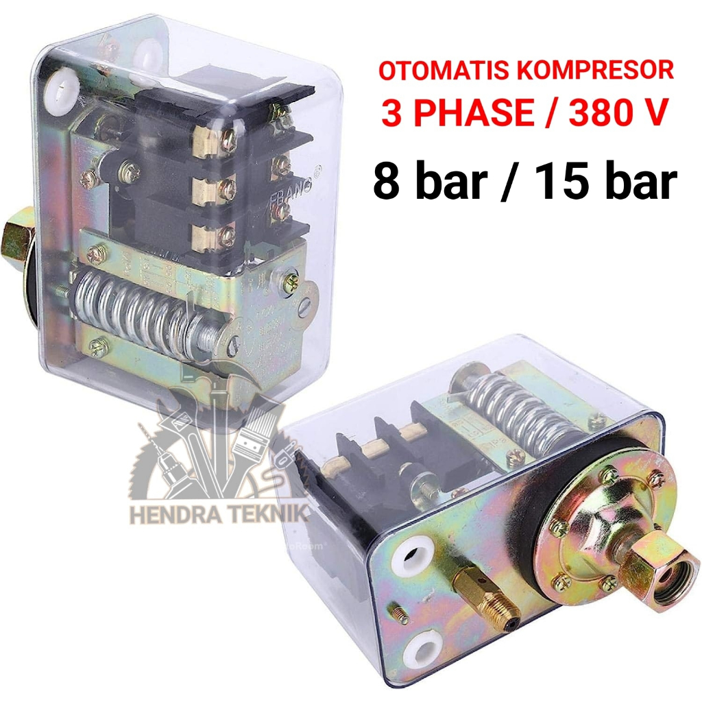 Jual OTOMATIS KOMPRESOR 3 PHASE 380 VOLT AUTOMATIC PRESSURE SWITCH ...