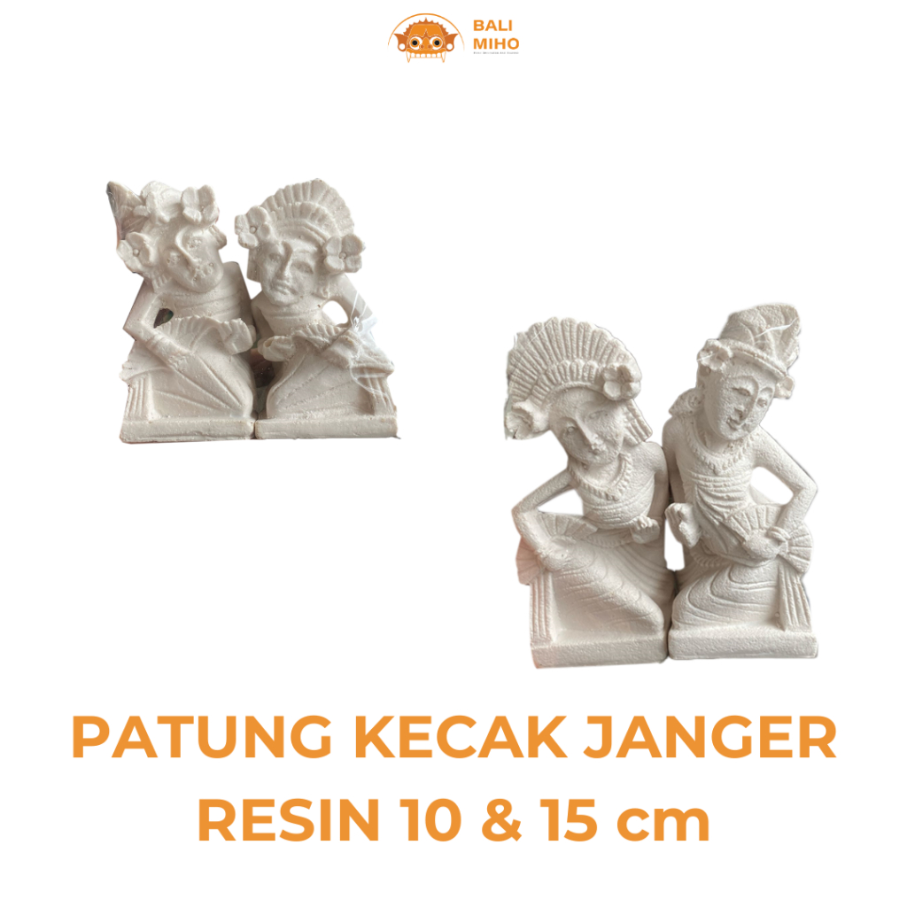 Jual Patung Kecak Janger resin Berpasangan Batu Putih - Patung Kecak ...