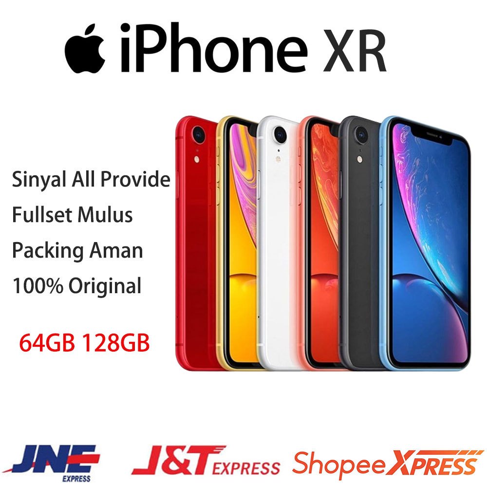 Jual HP IPHONE XR 128GB/64GBAPPLE XR IPXR Second Fullset Bergaransi Terpercaya second ori ...