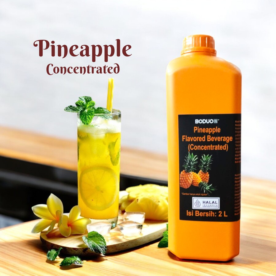 Jual Boduo Pineapple Flavored Syrup - 2 Liter - Nanas Concentrated ...