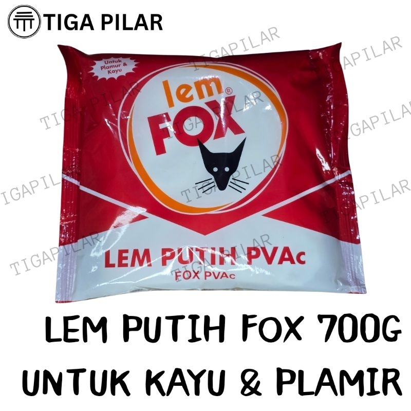 Jual LEM FOX PUTIH 700GR LEM FOX KAYU PLAMIR SERBAGUNA PVAC BUNGKUS ...
