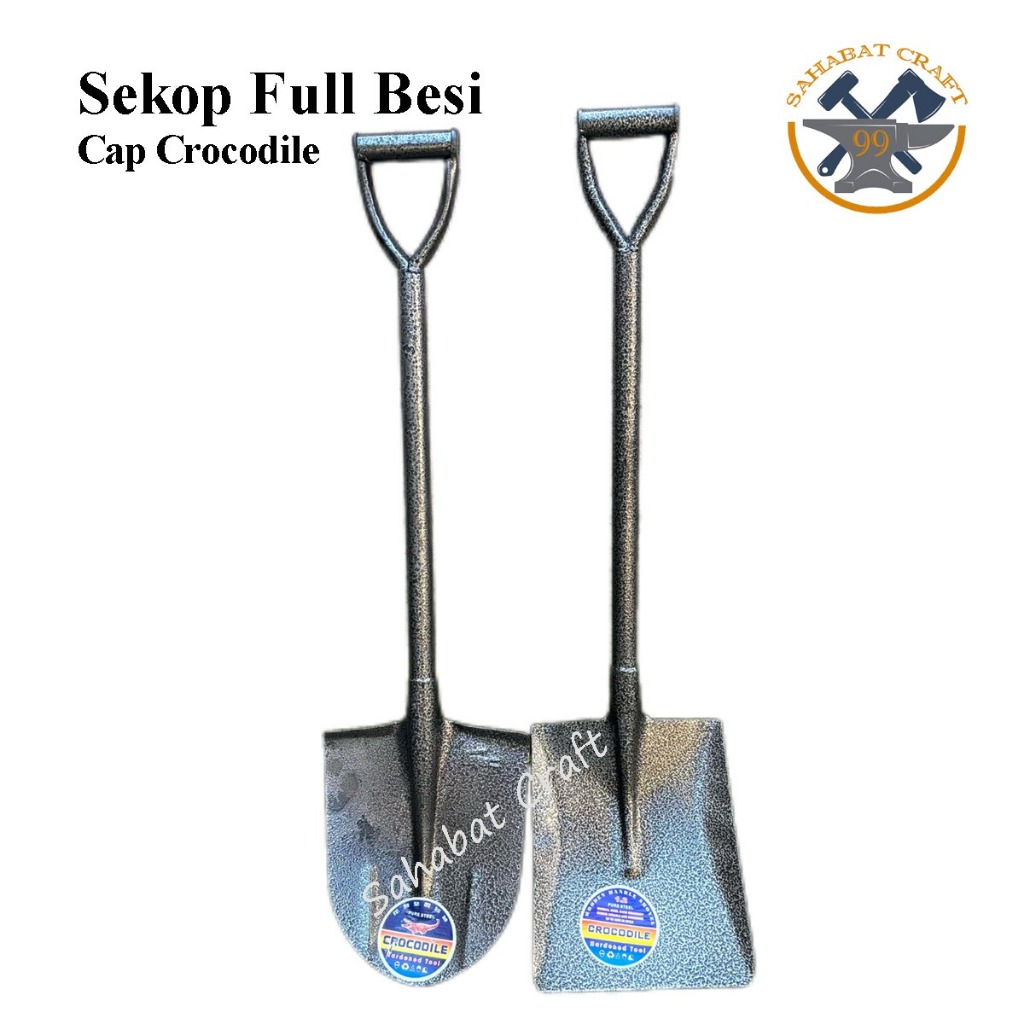 Jual Sekop Pasir Crocodile Gagang Besi Ukuran Besar - Skop full besi Coating Hammertone | Shopee ...