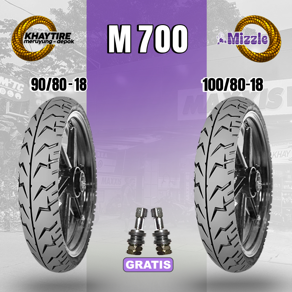 Jual PAKET MIZZLE M700 90/80 - 100/80 Ring 18 Tubeless - Ban Motor RX ...