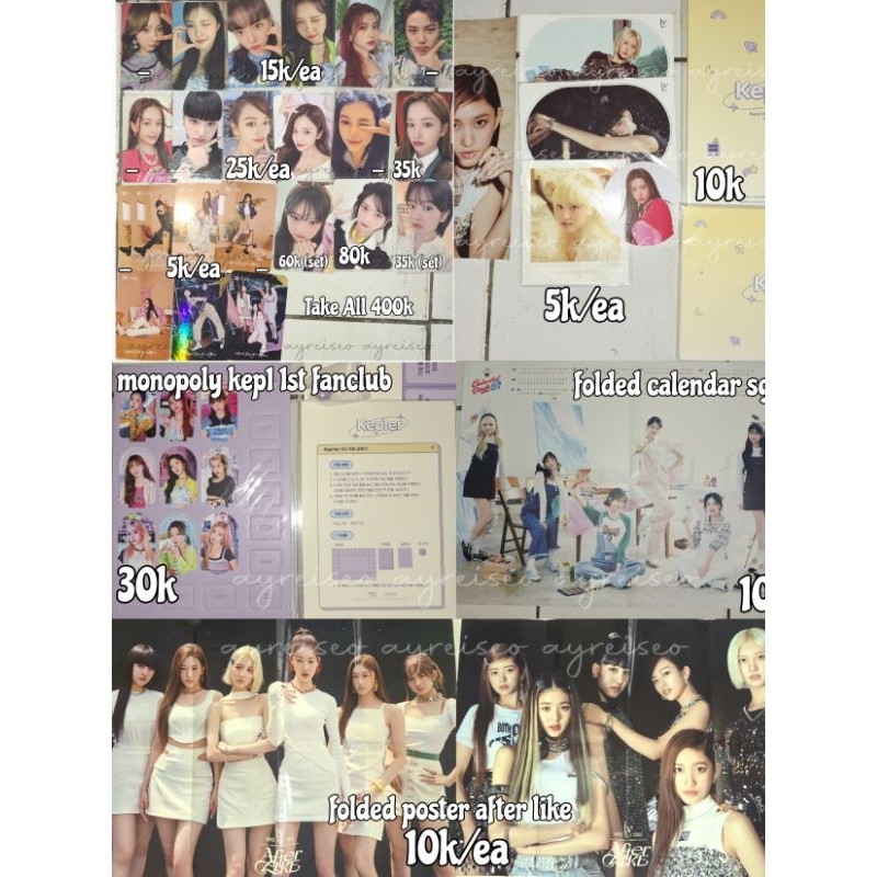 Jual [READY STOCK] photocard official kep1er mashiro yeseo yujin xiaoting fanclub chaehyun ...