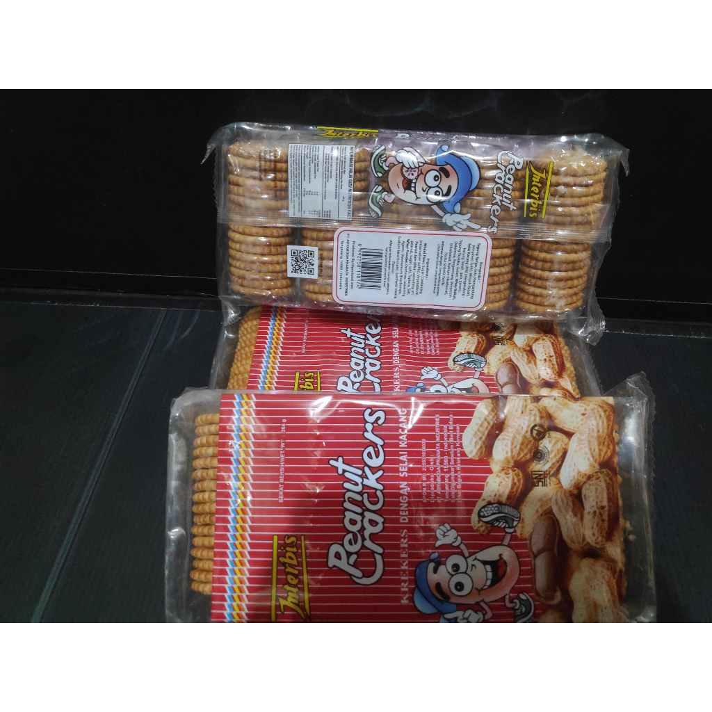 Jual INTERBIS PEANUT CRACKERS / KREKERS SELAI KACANG / BISKUIT KACANG ...
