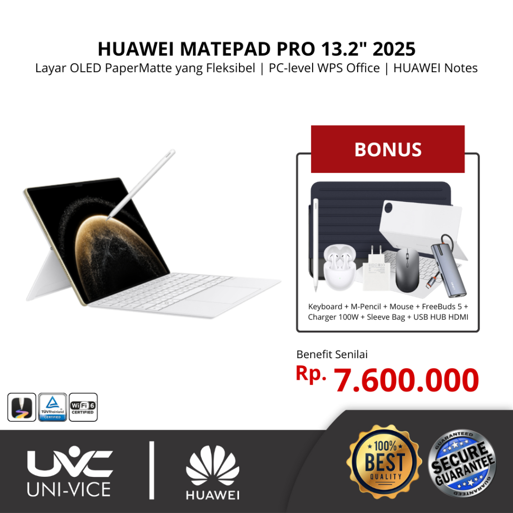 Jual HUAWEI MatePad Pro 13.2-inch 2025 Tablet | PaperMate Edition Wi-Fi ...