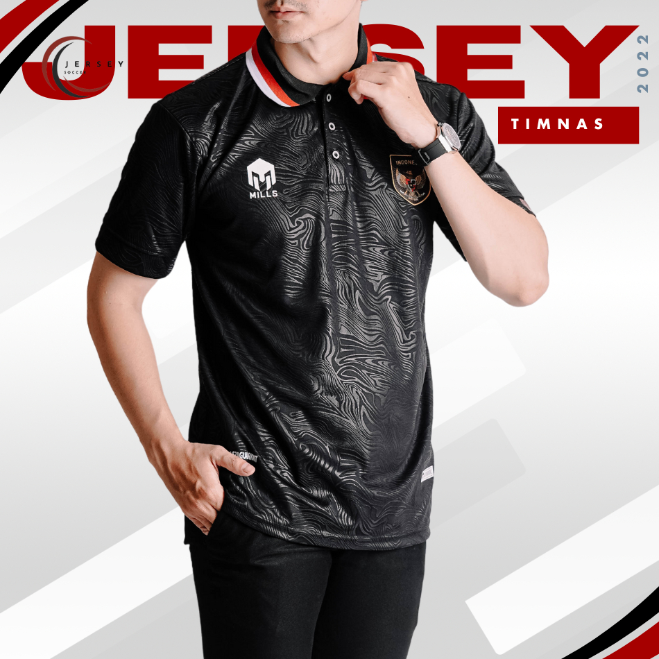 Jual Jersey Timnas indonesia Mills Hitam Big size Unisex Tersedia ...