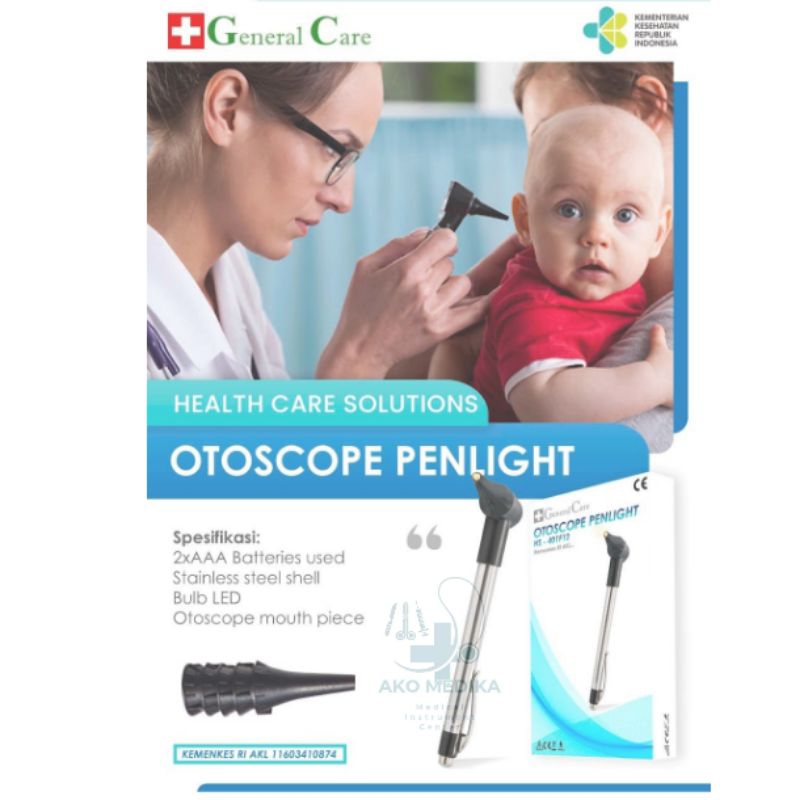 Jual Otoscope Penlight General Care / Otoskop General Care | Shopee ...