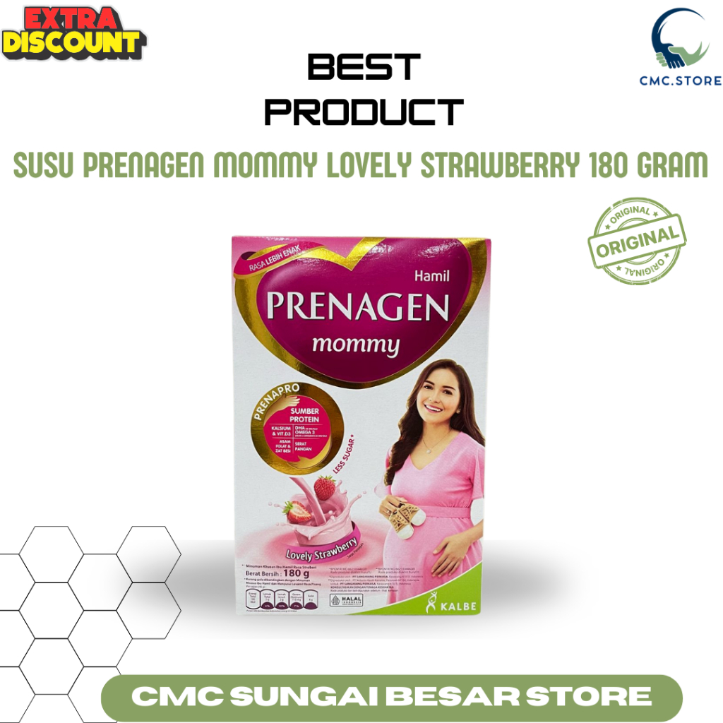 Jual Susu Prenagen Mommy Lovely Strawberry 180 gram | Shopee Indonesia