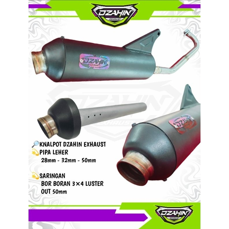 Jual Knalpot Standar Racing Luster V2 Dzahin Exhaust BEAT Mio Scoopy ...