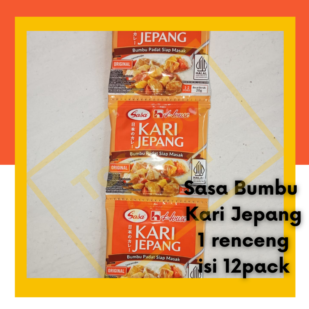 Jual Bumbu Kari Jepang Sasa Sachet 1 Renceng isi 12 pack Instant ...