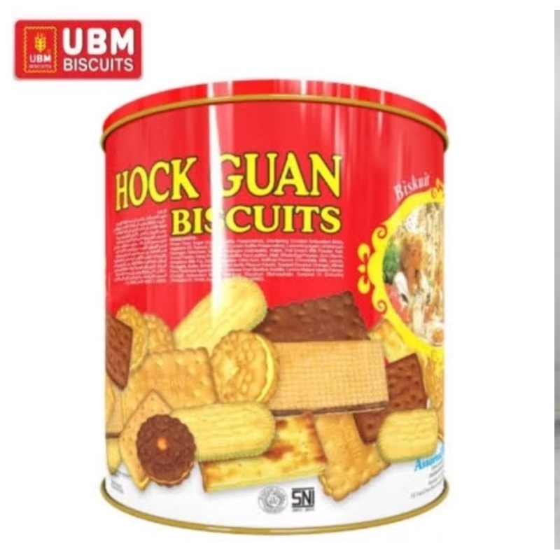 Jual Hock Guan selected Biskuit 650gr kaleng bulat kaleng kecil ...