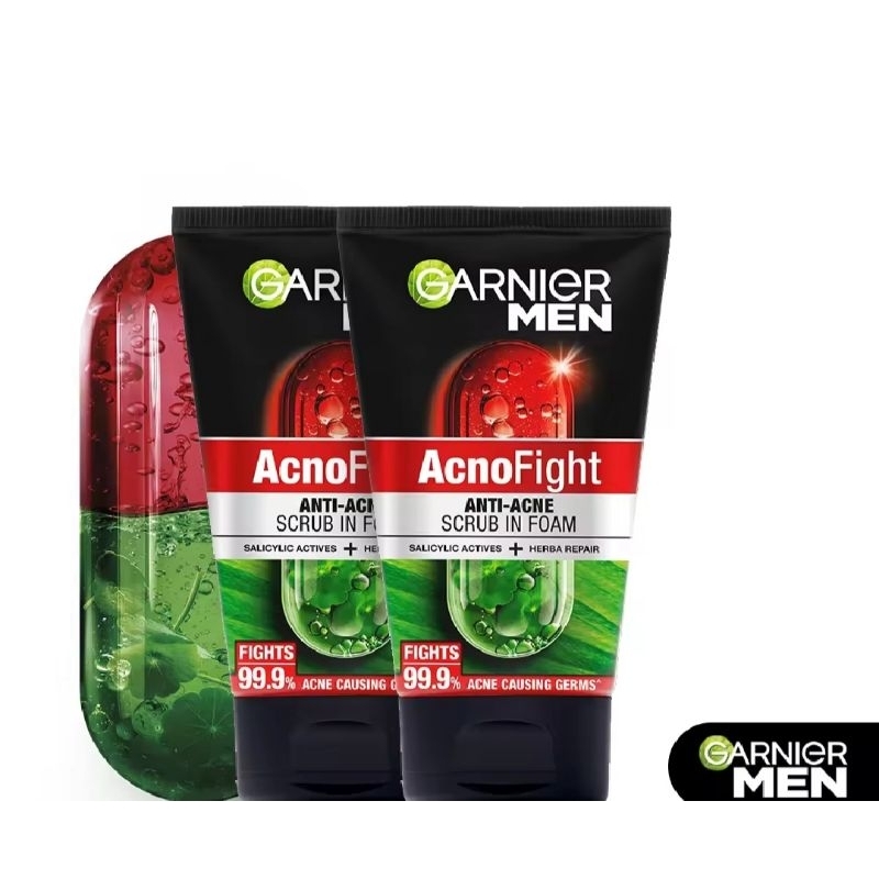 Jual Garnier men acno fight scrub 2x100 ml (kemasan twin pack) | Shopee ...