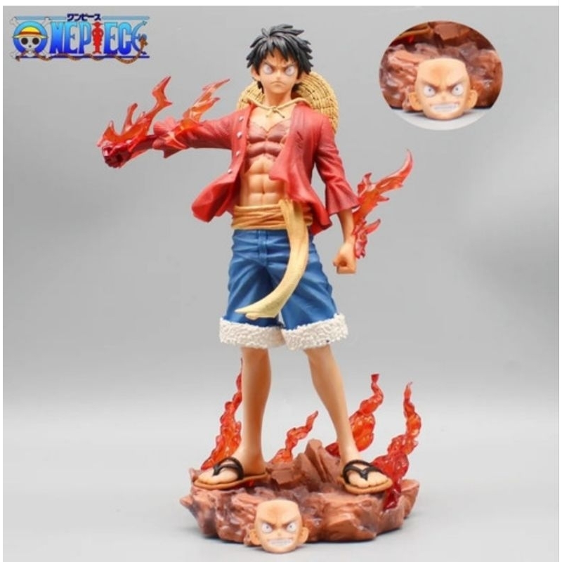 Jual Action Figure Luffy diorama merah 2 kepala | Shopee Indonesia