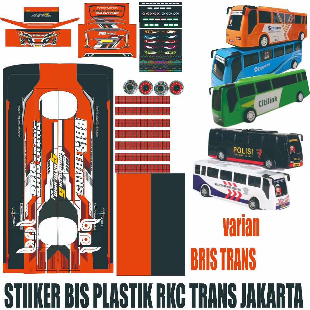 Jual Stiker miniatur bis plastik trans jakarta RKC "BRIS TRANS JB 5 ...