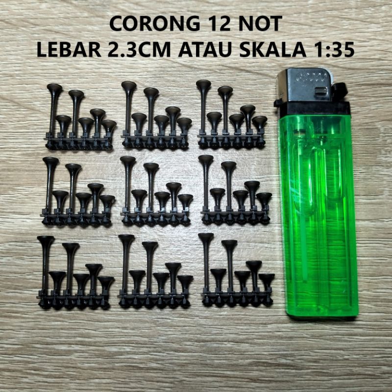 Jual menjual miniatur corong basuri 12 NOT SKALA LEBAR 2,3 CM atau 1:35 ...