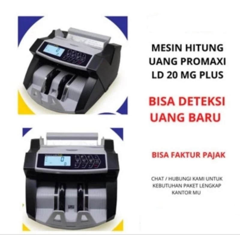 Jual PROMAXI LD-20MG Plus Original - Mesin Hitung Penghitung Uang/Money Counter LD 20MG Plus ...