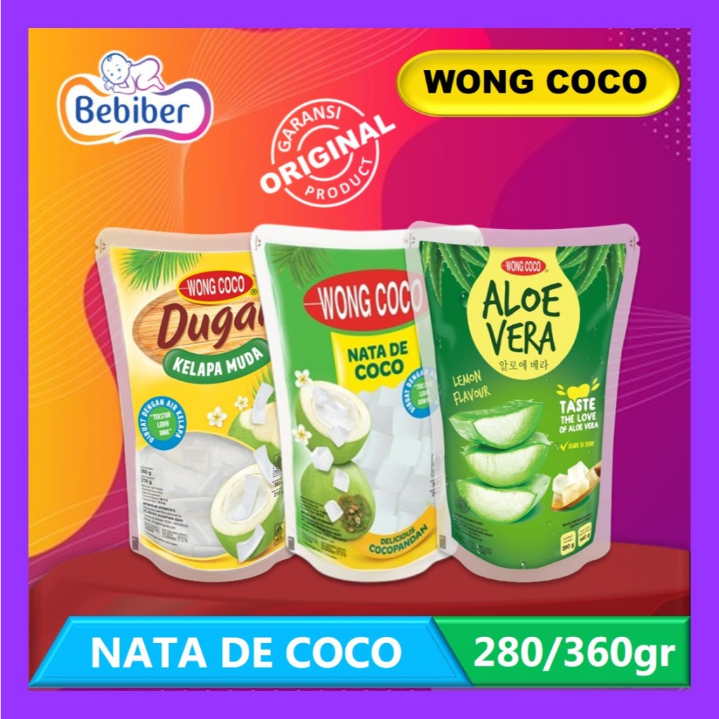 Jual Wong Coco Nata De Coco Pouch 280gr dan 360gr Series - Dugan - Aloe ...