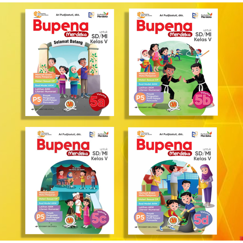 Jual [PENERBIT ERLANGGA] BUPENA KURIKULUM MERDEKA KELAS 5A 5B 5C 5D ORIGINAL | Shopee Indonesia