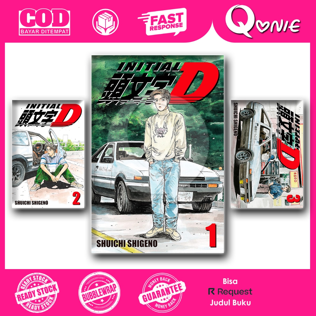 Jual Manga: Initial D Vol 1-48 by Shuichi Shigeno | Shopee Indonesia