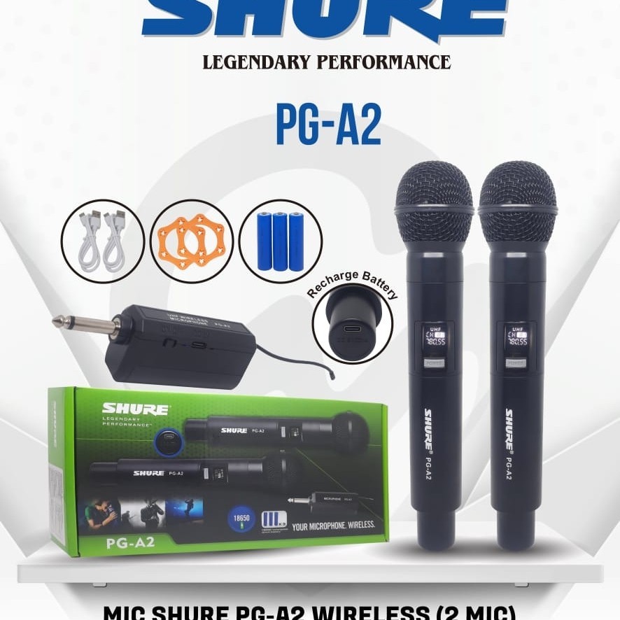 Jual MIC WIRELESS SH PG A2 HANDHELD MICROPHONE | Shopee Indonesia