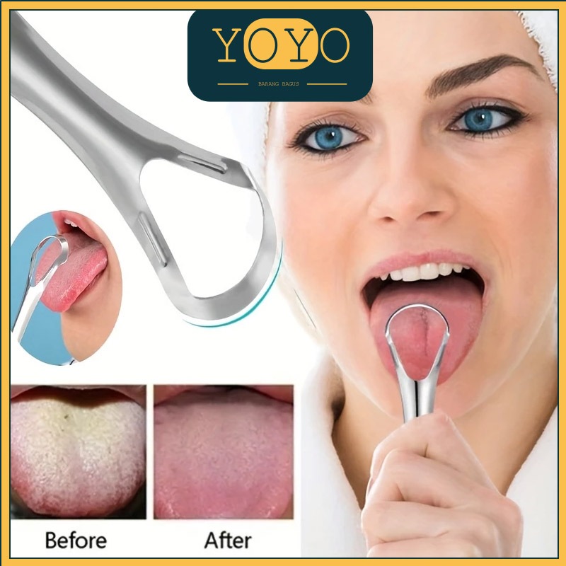 Jual PEMBERSIH LIDAH TONGUE ORAL SCRAPER CLEANER | Shopee Indonesia