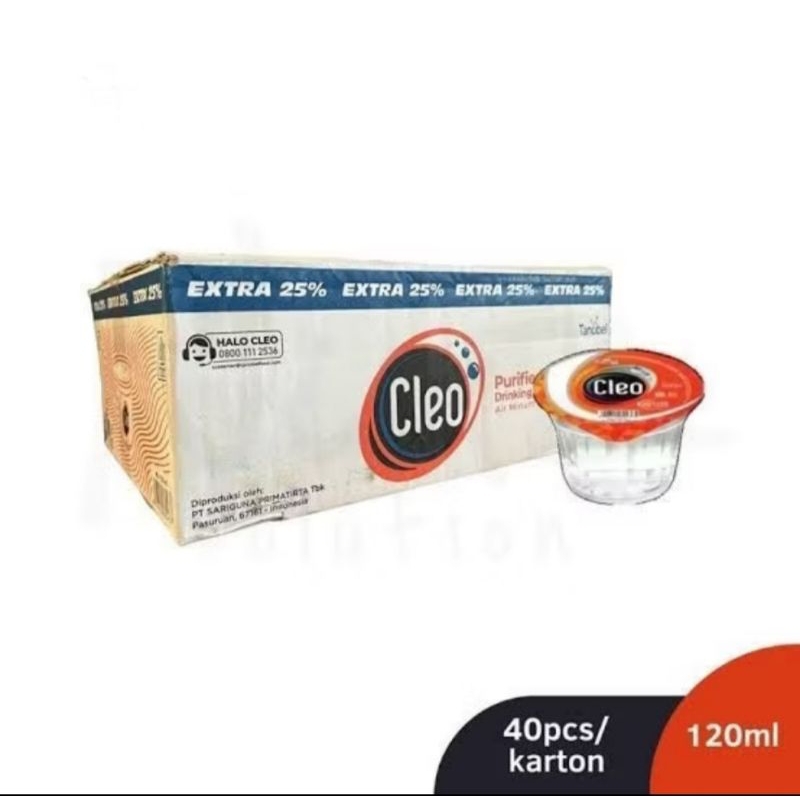 Jual Air Cleo Murni Cup 120 ml | Shopee Indonesia