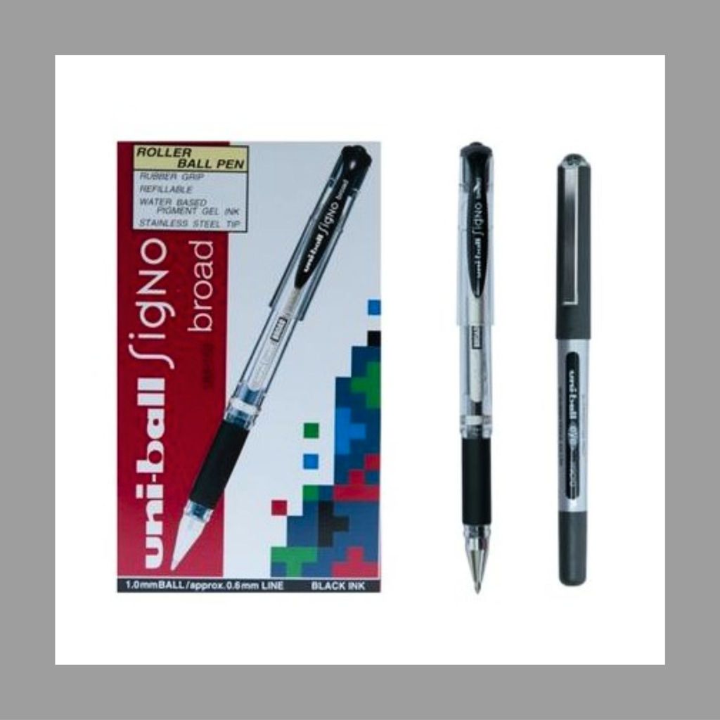 Jual Pena Gel Signo Uniball UM-153 / Pena Mata Besar 1.0MM / Pulpen Gel ...