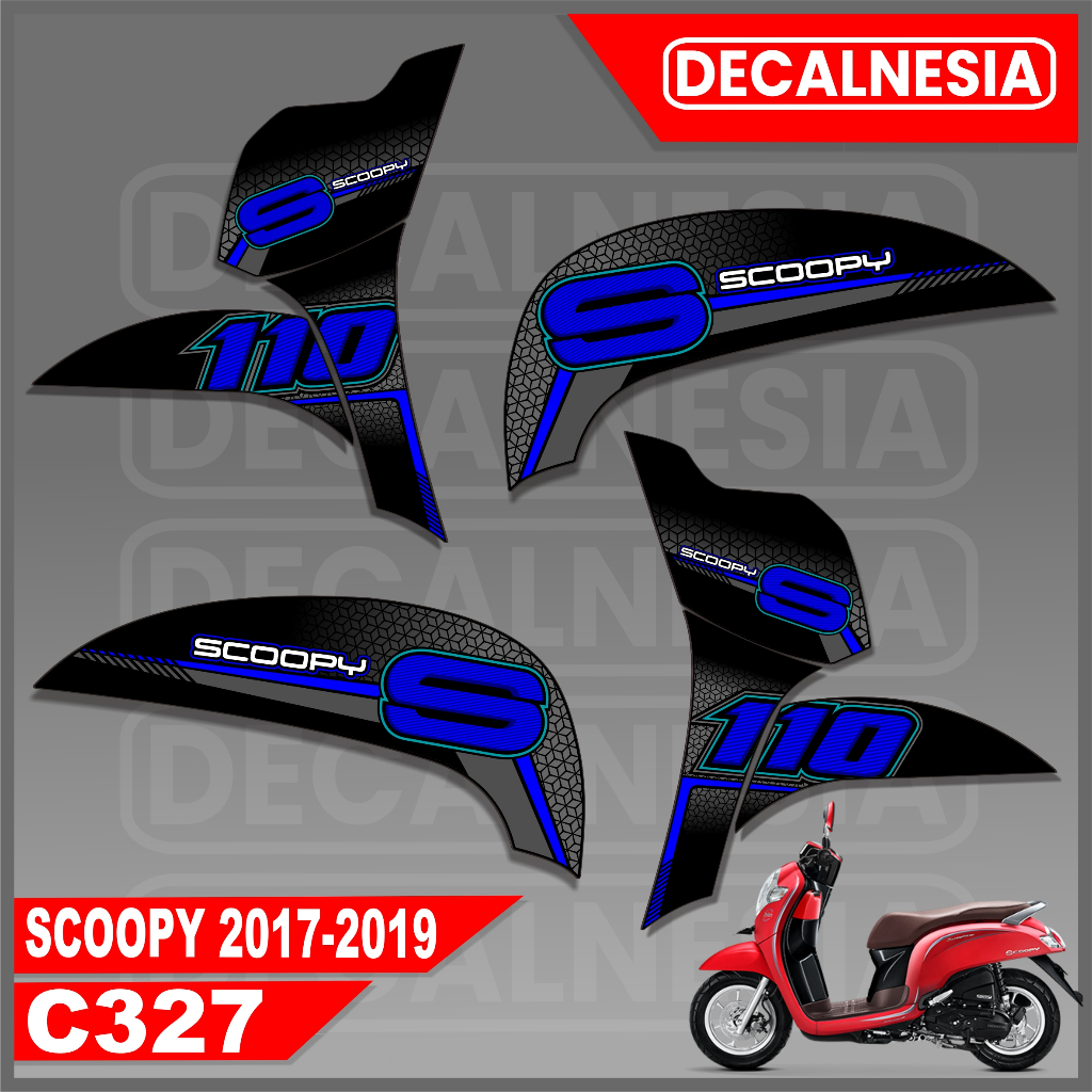 Jual Stiker Striping Stiker Motor Scoopy Esp 2019 2018 2017 Sticker ...