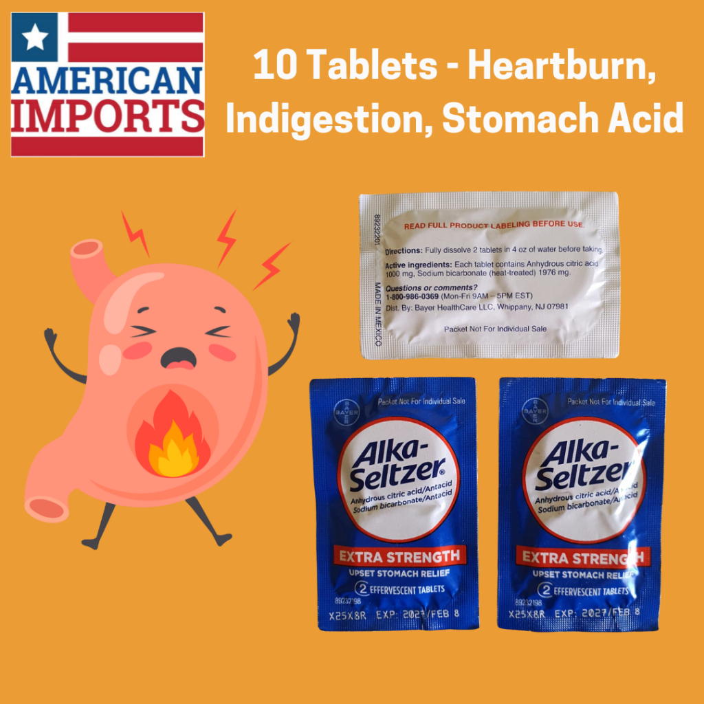 Jual Alka Seltzer Extra Strength Upset Stomach Relief (2 Tablets ...