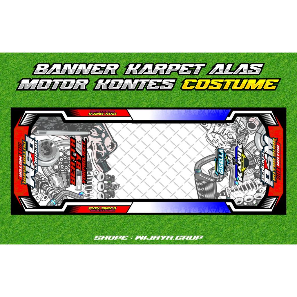 Jual BANNER KONTES MOTOR COSTUME DESAIN BEBAS PILIH UKURAN DAN MOTIF ...