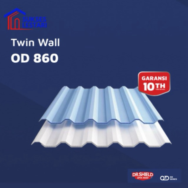 Jual Atap UPVC / Dr. Shield Twin Wall OD860 / Twin Wall / Atap ...