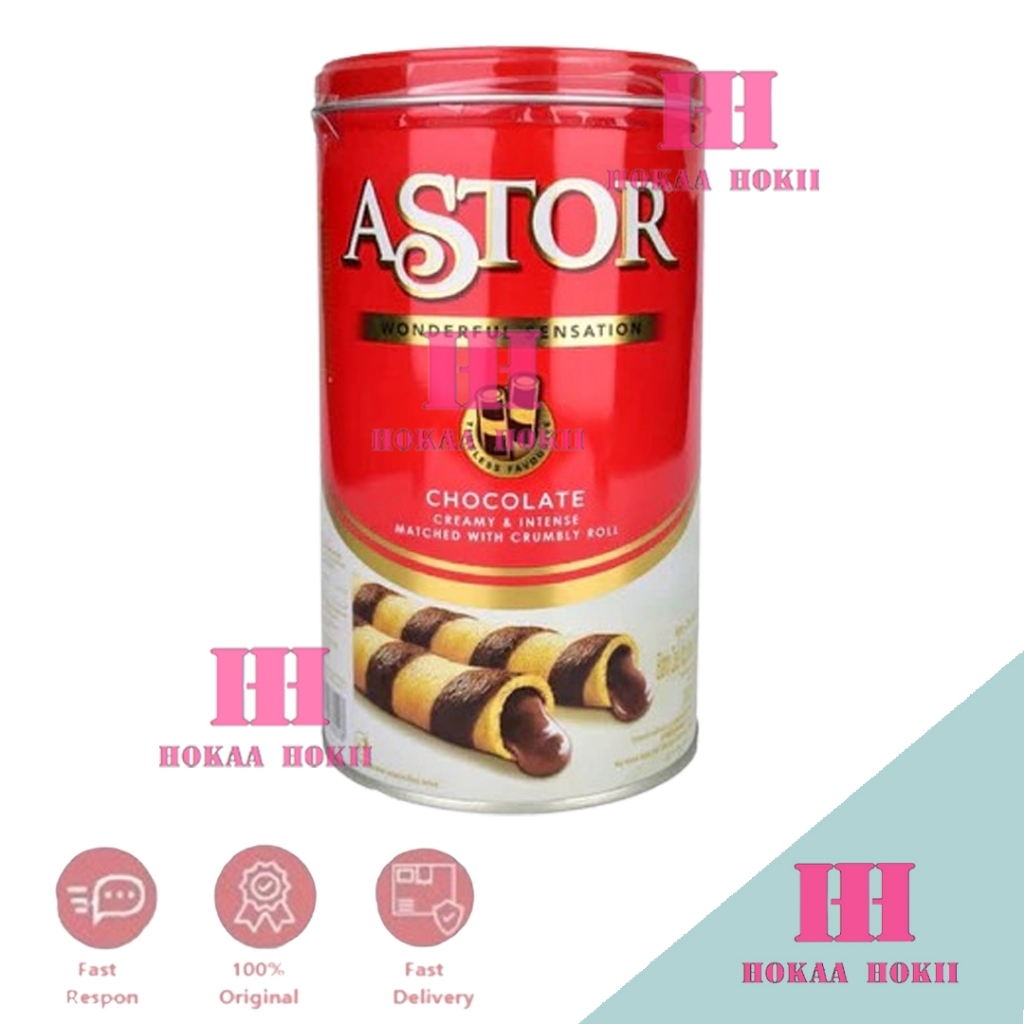 Jual Astor Wafer Stick Double Coklat 330g | Shopee Indonesia