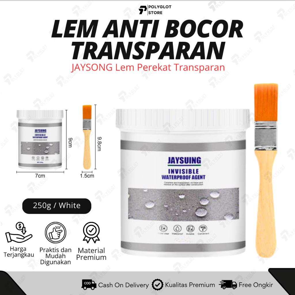 Jual Lem Transparan 100g Pelapis Anti Bocor Waterproof Super Kuat untuk ...