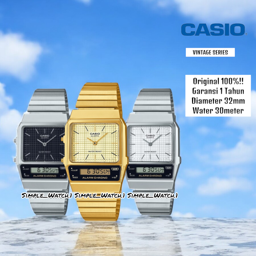 Jual Original 100%!! Jam Tangan Unisex CASIO AQ-800E-1ADF AQ-800E-7ADF AQ-800EG-9ADF AQ800 Casio ...