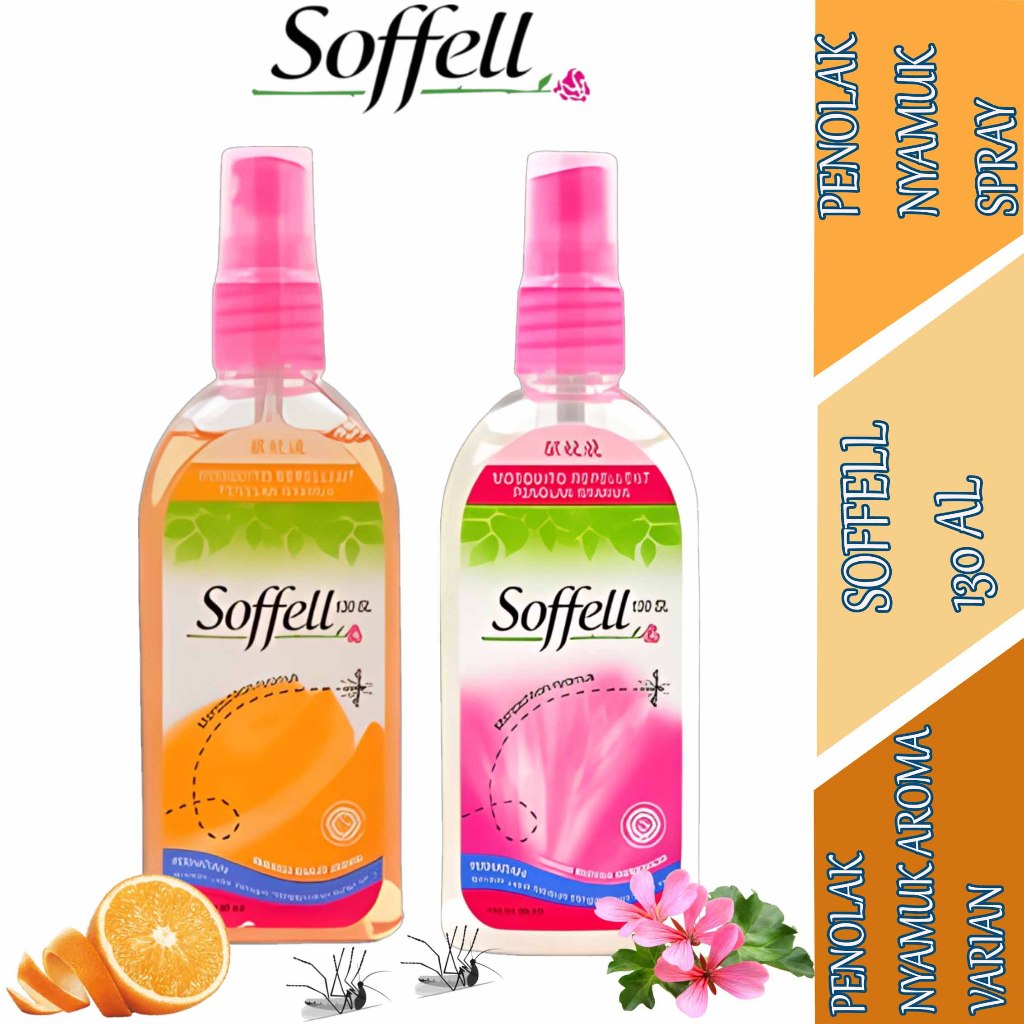 Jual Penolak Anti Nyamuk Aroma Varian - Soffell - Penolak Nyamuk Spray - 80ml | Shopee Indonesia