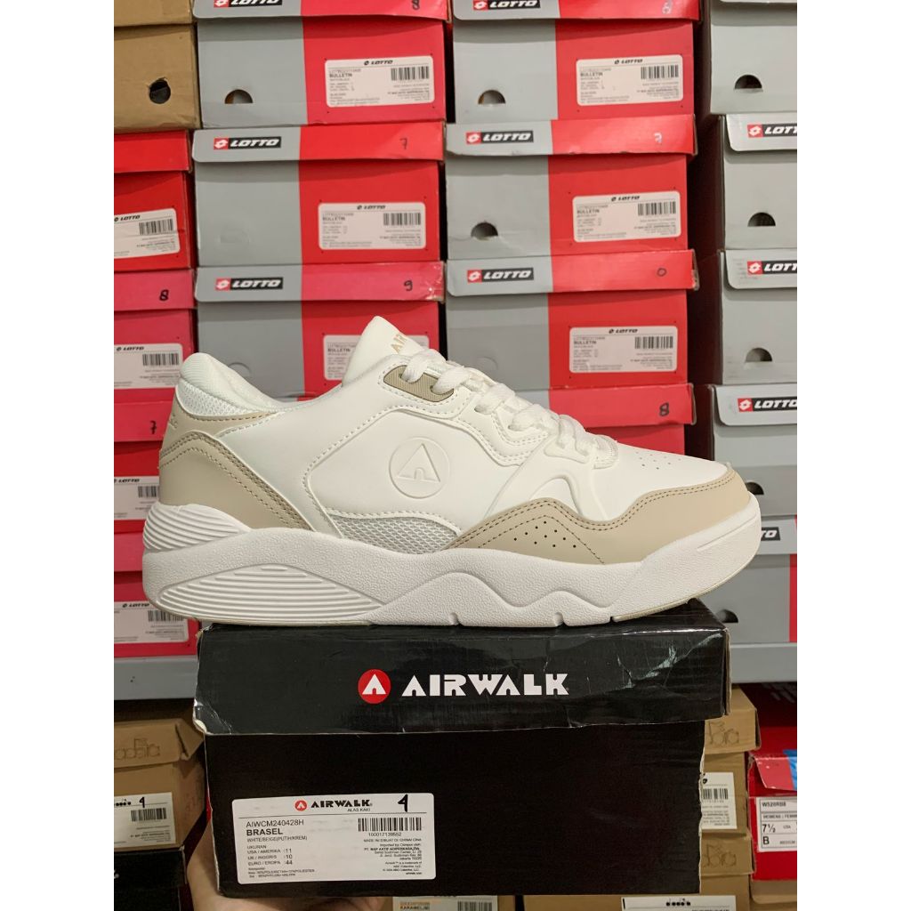 Jual Airwalk Brasel White/Beige Men Shoes Original | Shopee Indonesia