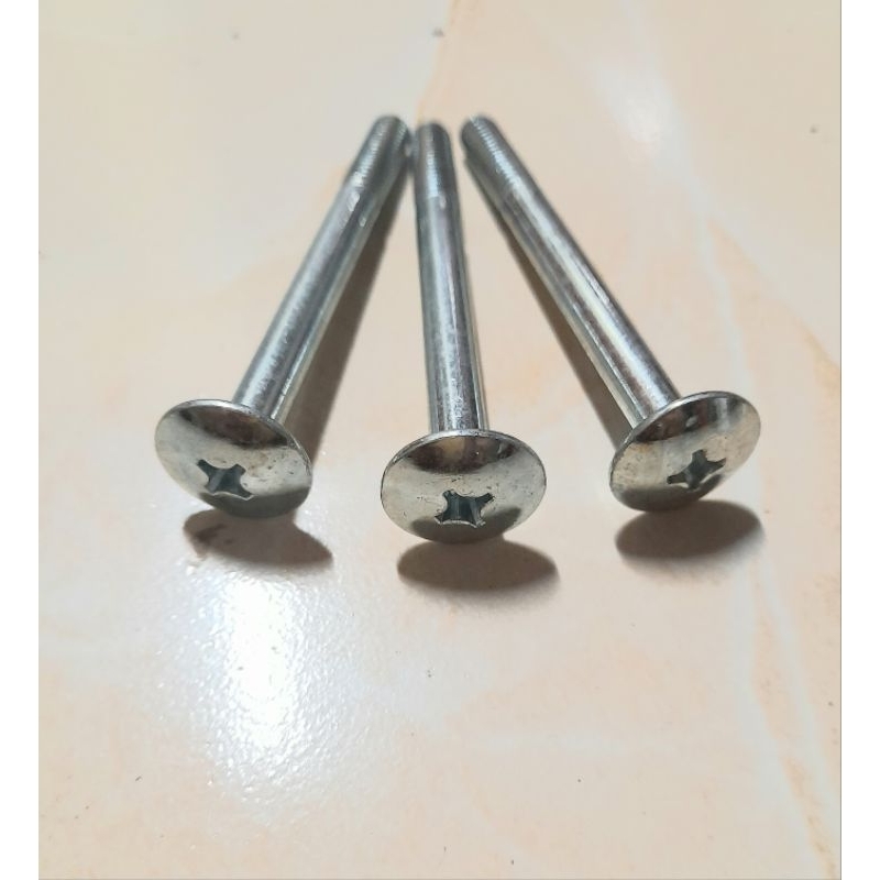 Jual 5 PCS BAUT PAYUNG M6×65,KEPALA OBENG PLUS (+),DIAMETER KEPALA 16MM,DIAMETER DRAT 6MM ...