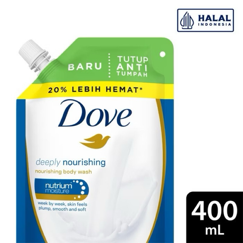 Jual dove nourishing body wash nutrium moisture 400ml | Shopee Indonesia