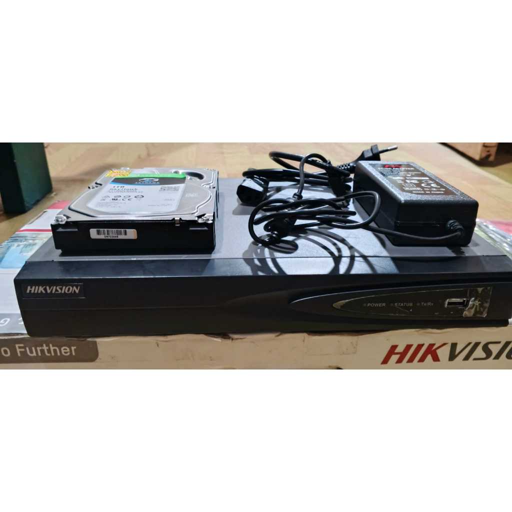 Jual NVR IP Camera CCTV 4Ch 4K Built In PoE + HD 2 TB | Shopee Indonesia