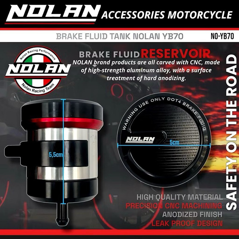 Jual TABUNG MINYAK MASTER REM NOLAN YB70 FULL CNC UNIVERSAL ALL MOTOR ...