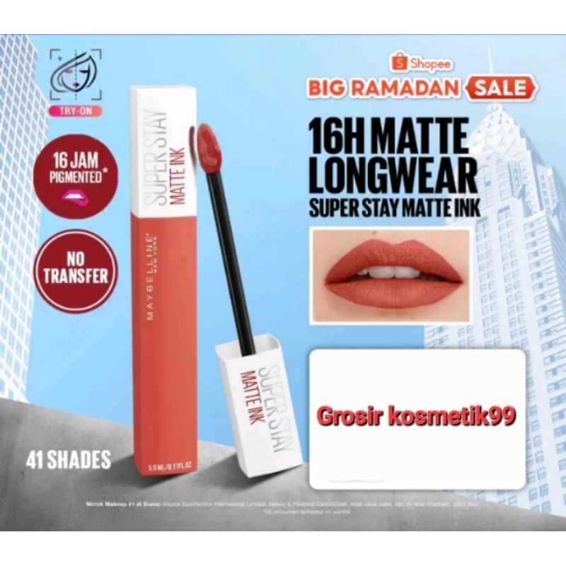 Jual Maybelline Superstay Matte Ink Liquid Long Lasting Waterproof Matte Lipstick lipstik ...