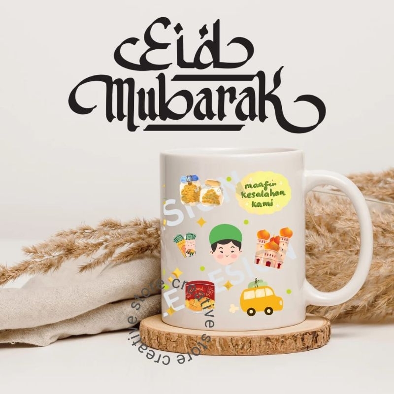 Jual MUG LEBARAN / HAMPERS LEBARAN/ MUG CUSTOM IDUL FITRI | Shopee ...