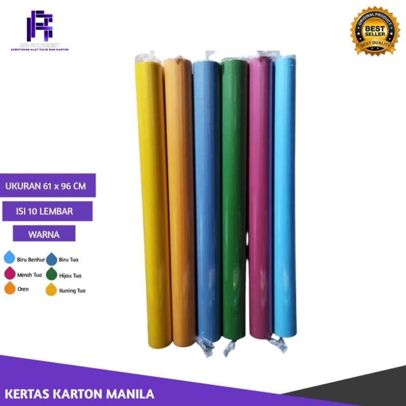 Jual Kertas Karton Manila Bc/Kertas Manila Isi 10 Lembar | Shopee Indonesia