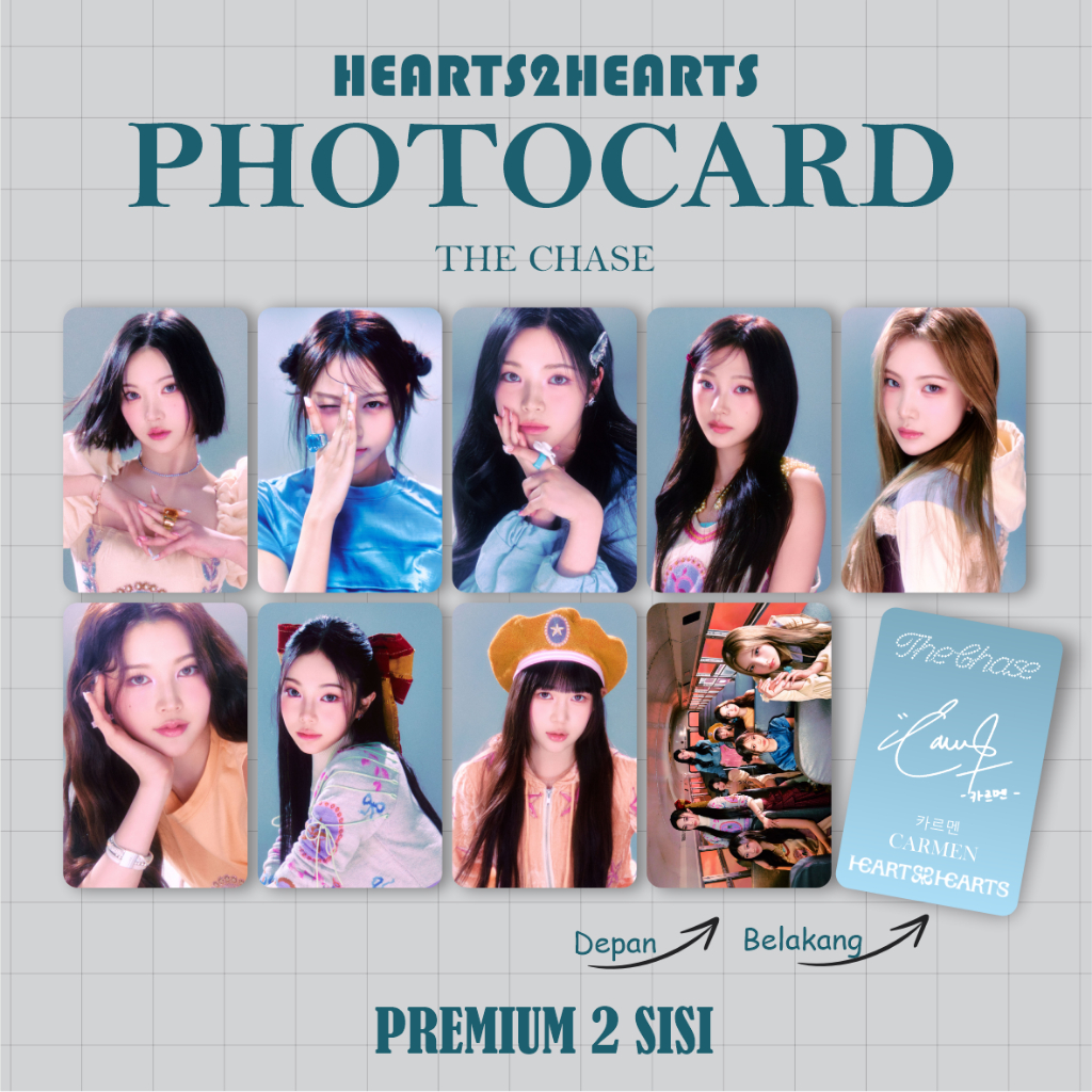 Jual [2 SISI] PHOTOCARD PC HEARTS2HEARTS - THE CHASE - JIWOO CARMEN YUHA STELLA JUUN ANA IAN ...