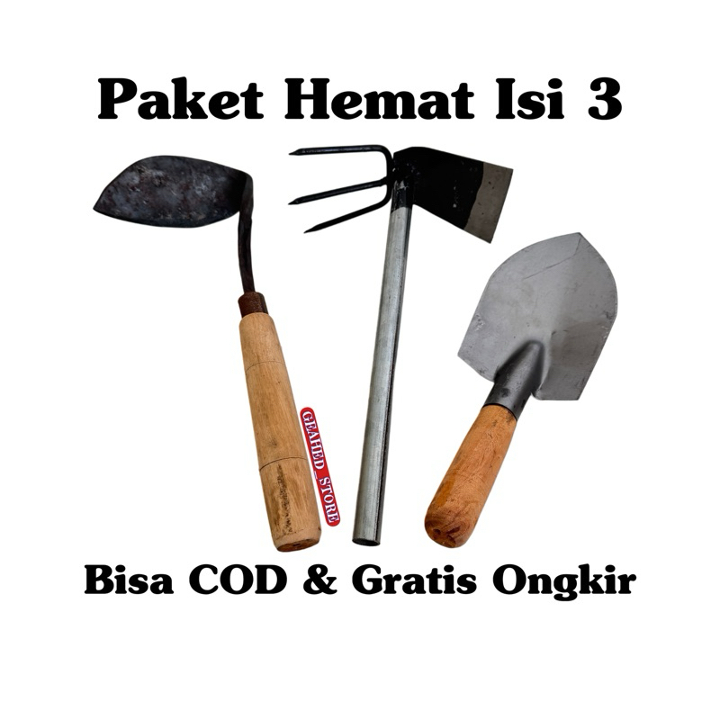 Jual paket hemat isi 3 pcs cangkul pencabut rumput alat pembersih gulma ...