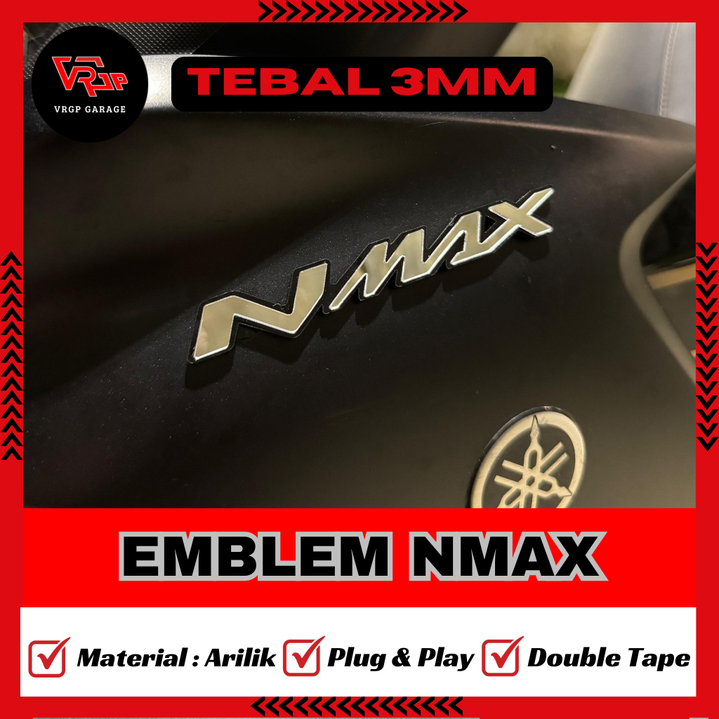 Jual VRGP Emblem Nmax/ Embelm Logo Nmax/ Logo Nmax | Shopee Indonesia